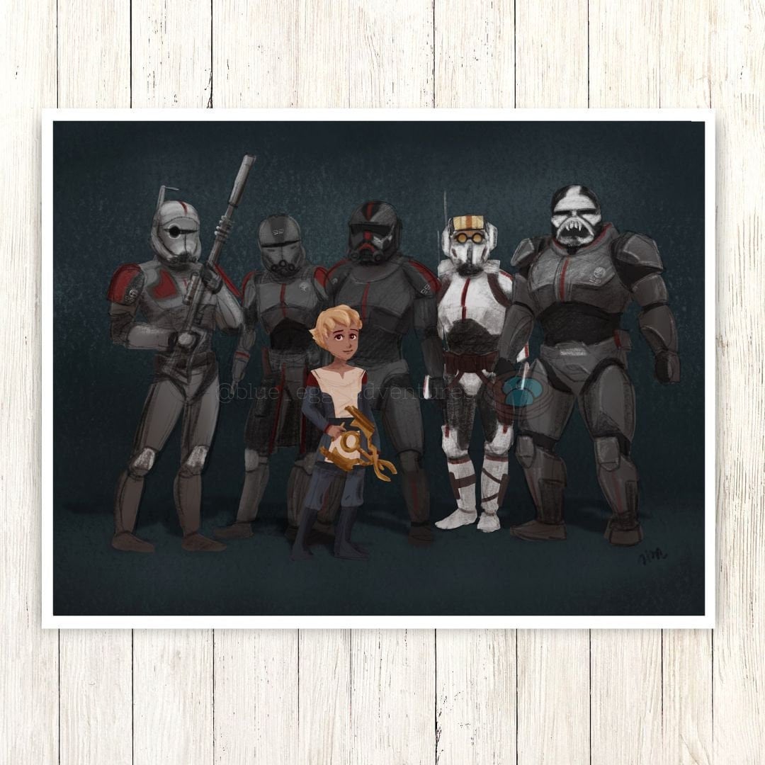 Bad Batch Poster - Star Wars Print the Bad Batch - Bad Batch Clone ...