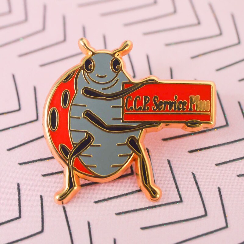 Ladybug Enamel Pin - Etsy