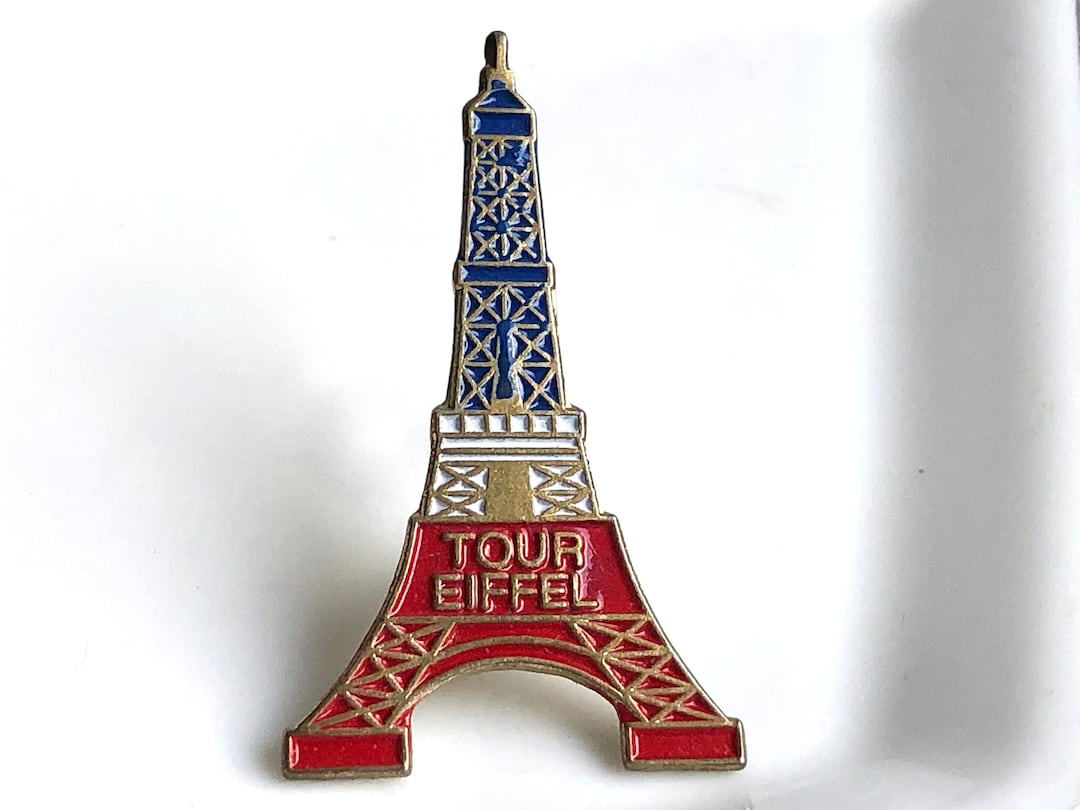 Souvenir Pin From Eiffel Tower Paris Famous Monument Pins - Etsy