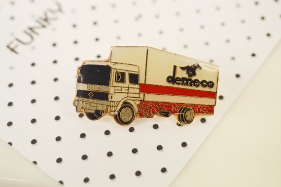 Vintage pins Truck, trucker, transport vehicle, logis… - Gem