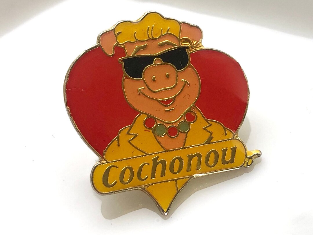Vintage Pig Pins i Love Cochonou Chinese Pig, Farm Animals, Pig, Animal ...