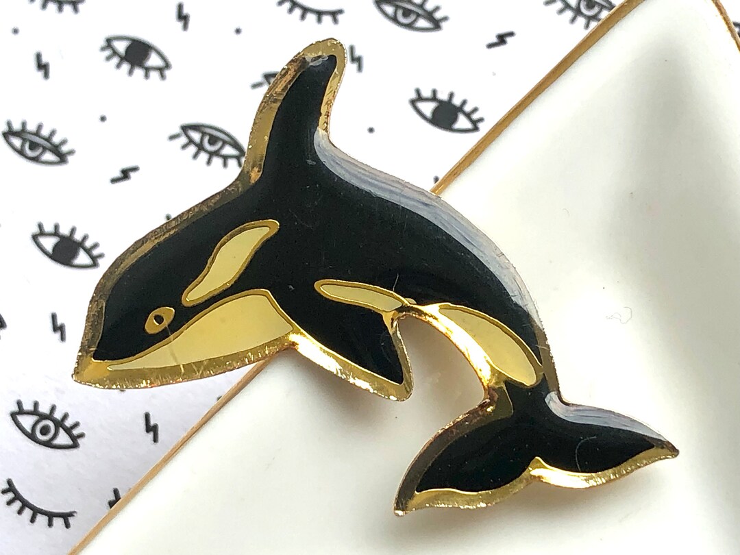 Vintage Orca Pins, Marine Mammal Animal, Fish, Whale, Water Park ...