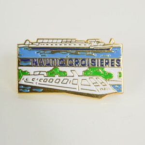 Vintage Cruise Ship Pins, Leisure Tourism, Nautic Cruises, City and ...
