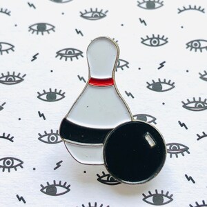 Bowling Pins, Skittles and Bowling Ball, Games, Player, Vintage Golden ...