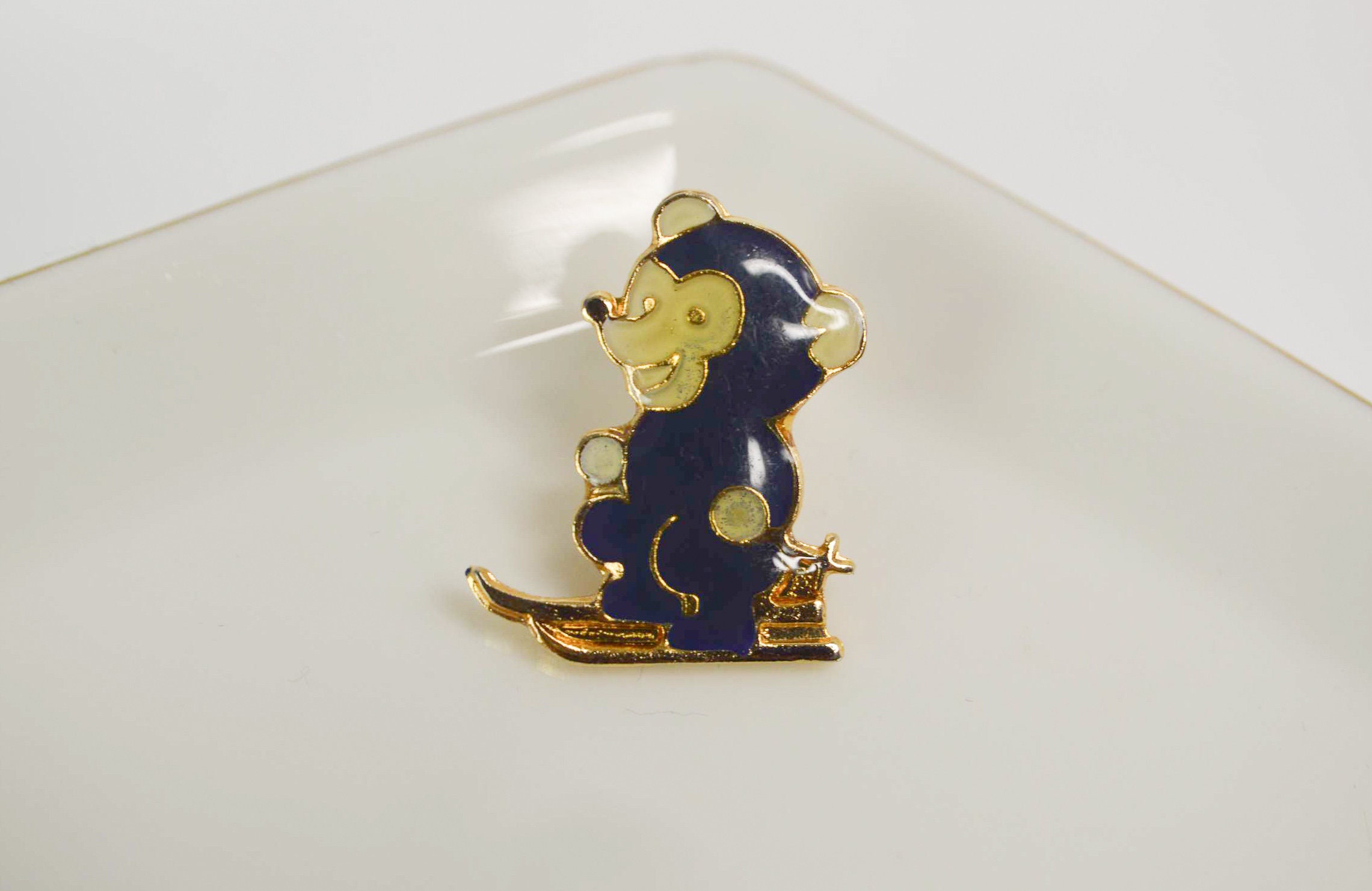 Vintage Bear Pins Skier Bear Sporty Teddy Bear Brooch Funny - Etsy UK