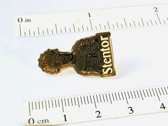 Indian chief statue pin, Inca statue, vintage Stentor… - Gem