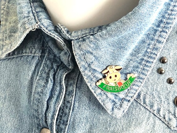 Fun pin's beef / Cow “fraisboeuf” pins food French ch… - Gem