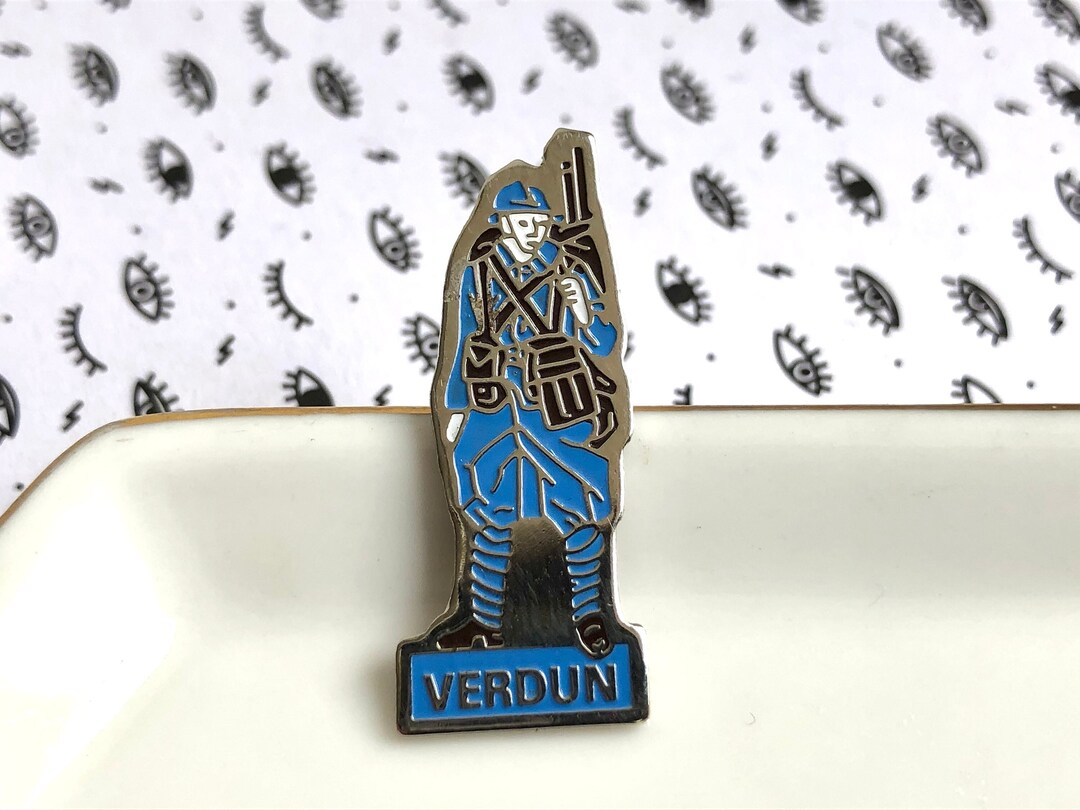Verdun French Soldier Pins Military War Pins Vintage 80s 90s - Etsy