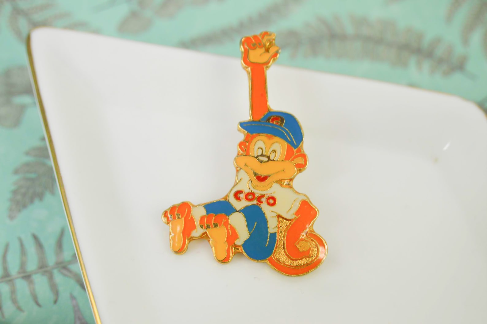 Monkey cap pin coco pops childhood memories mascot logo | Etsy