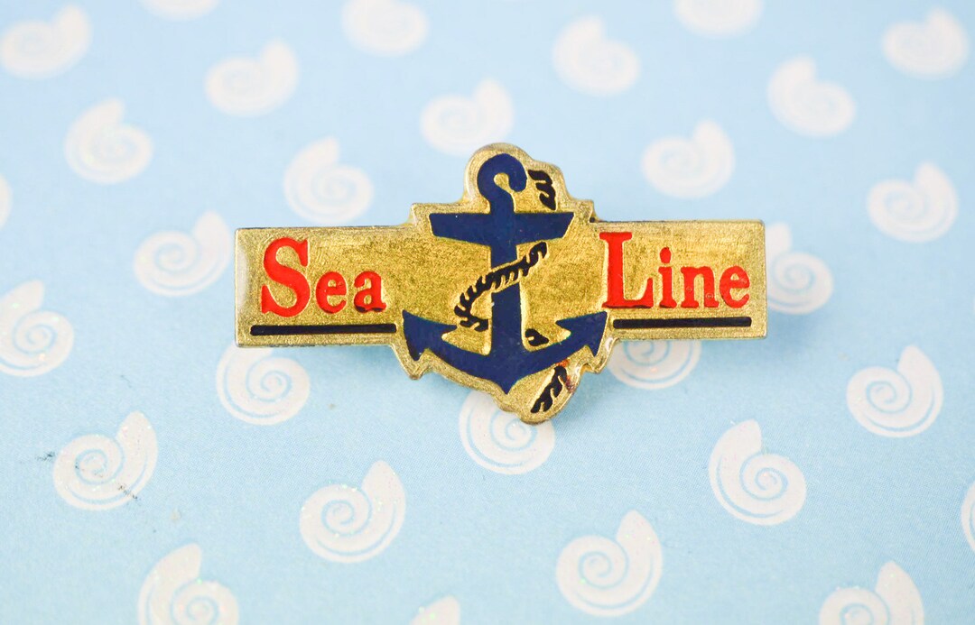 Marine Sea Line Anchor Pins, Vintage Sailboat Boat, Trimaran ...