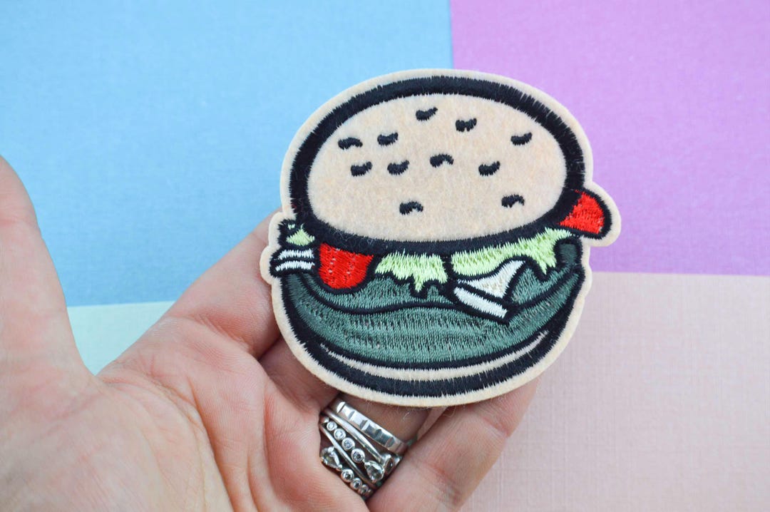 Patch Hamburger - Patch Food - Patch Customization - Rock Badge ...