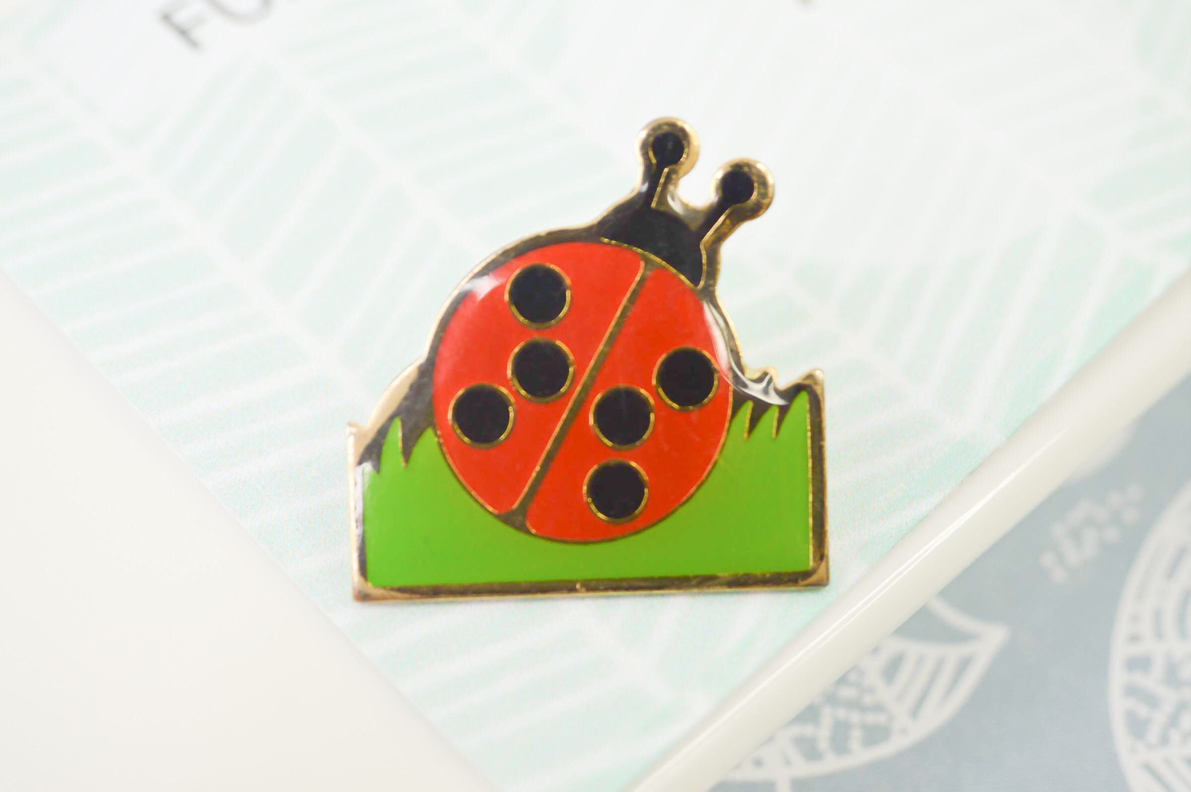 Vintage Pretty Ladybug Pins Animal Pins Insects Lucky - Etsy UK