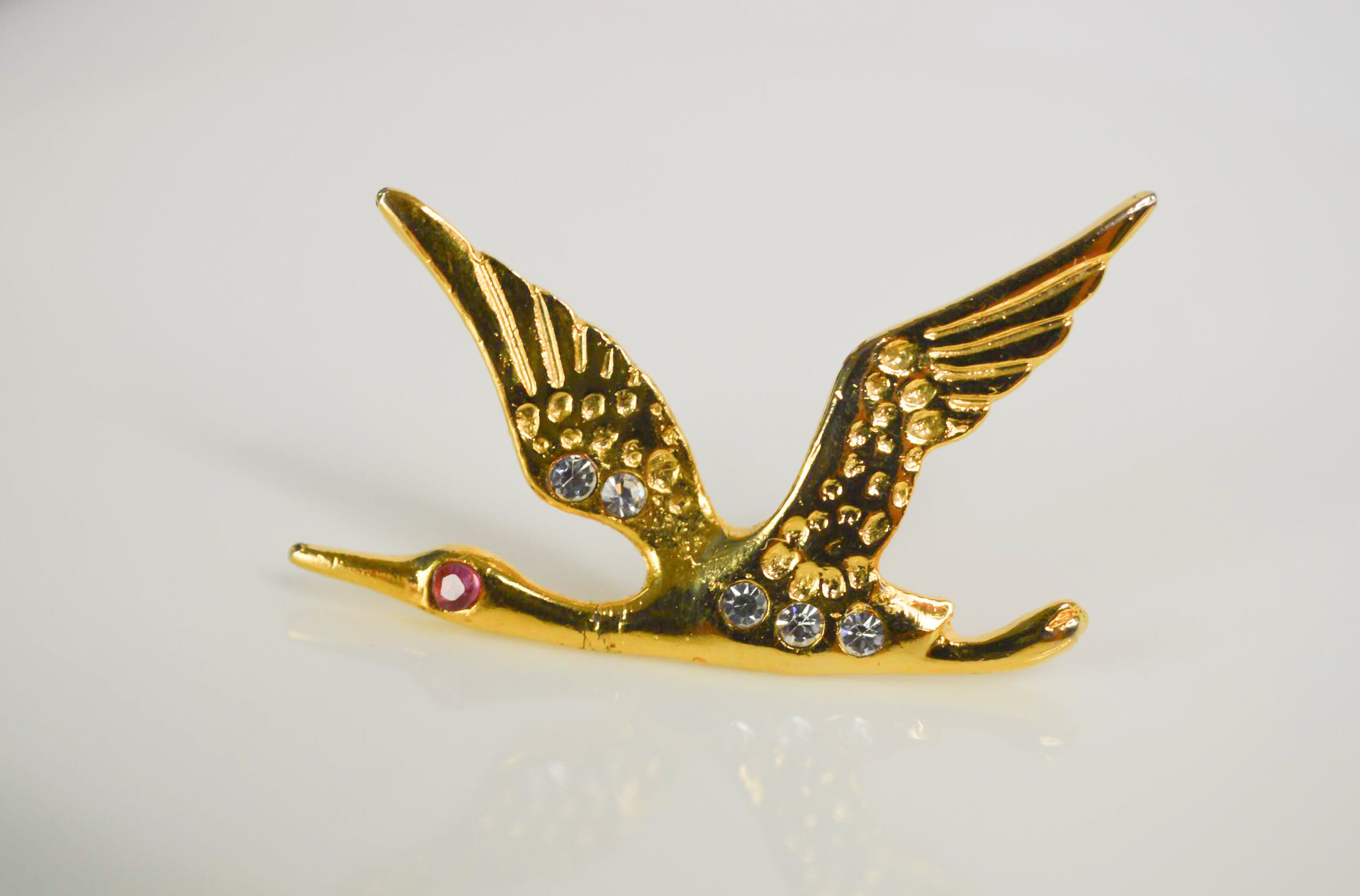 Stork Bird Jewelry Pins Swallow With Rhinestones Cute Animal - Etsy UK