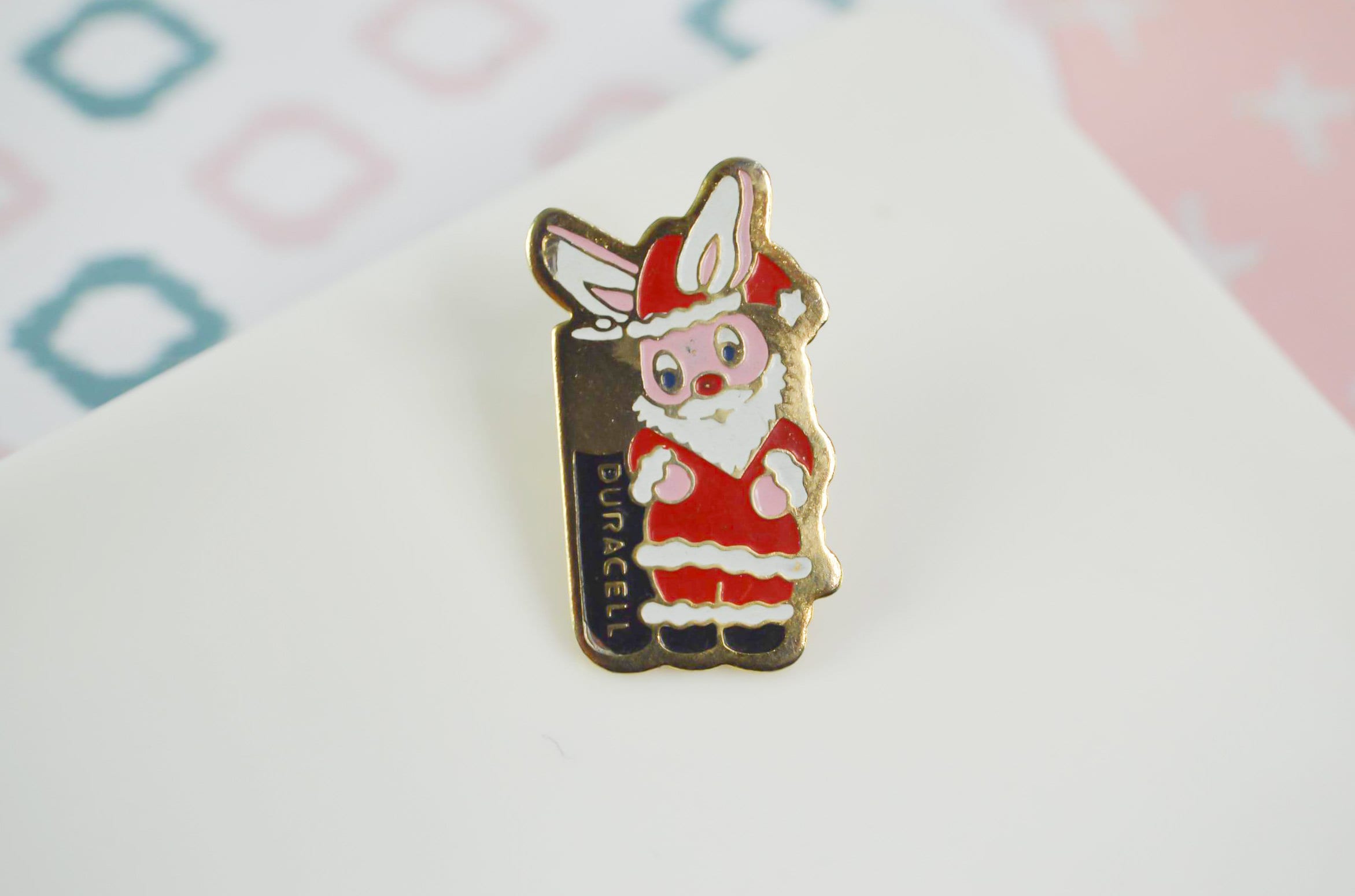 Vintage Duracell Santa Claus Bunny Pin Christmas Tree Gift | Etsy