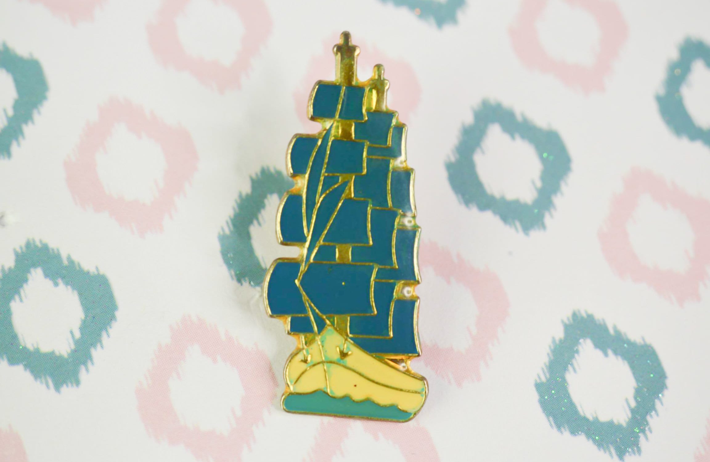 Badges Sailboat Pirate Pins boat Pins sea Pins Vintage | Etsy
