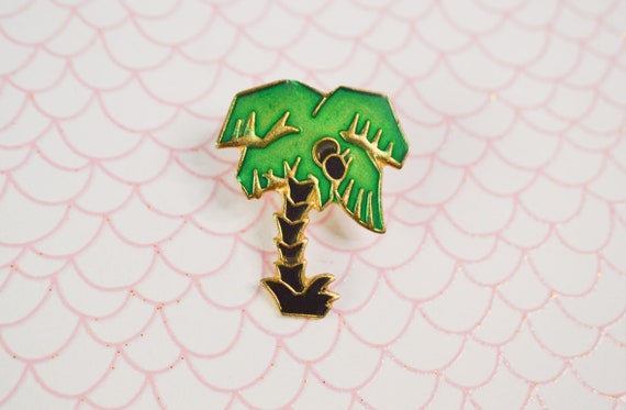 Vintage Palm trees pins, natural landscape, tree and … - Gem