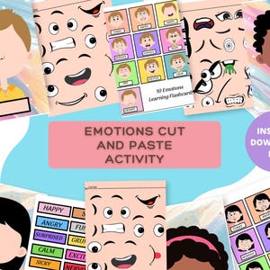 Emotions Cut and Paste Activity | Printable PDF | SEL for Kids ...
