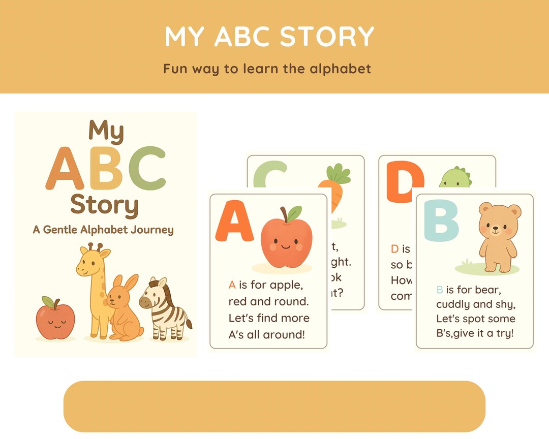 ABC Storybook for Kids | A–Z Alphabet Learning Book With Gentle Rhymes ...