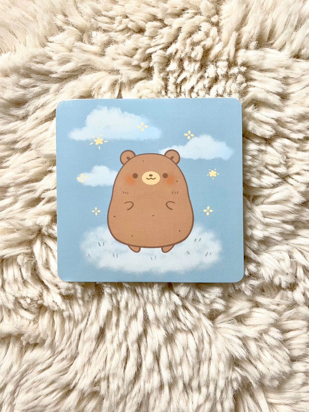 Tubby Print Bear Print Bear Illustration - Etsy