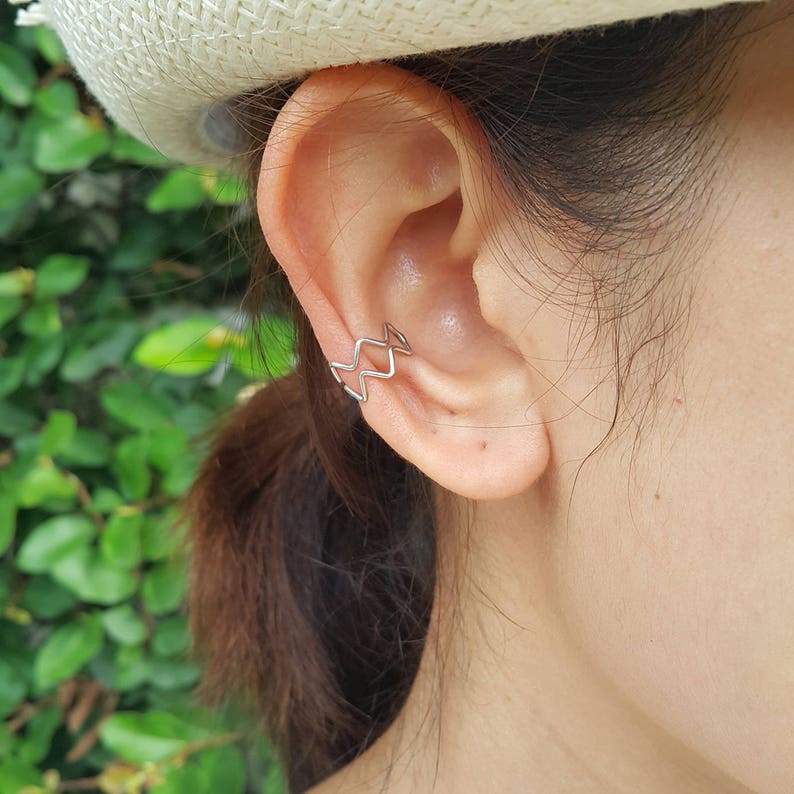 Minimal Ear Clipa Single Ear Cuffsilver Ear Cuffclip on - Etsy