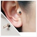 Emerald Swarovski Crystal Tragus Ear Cuff: Rose Gold Clip-on Earring - Etsy