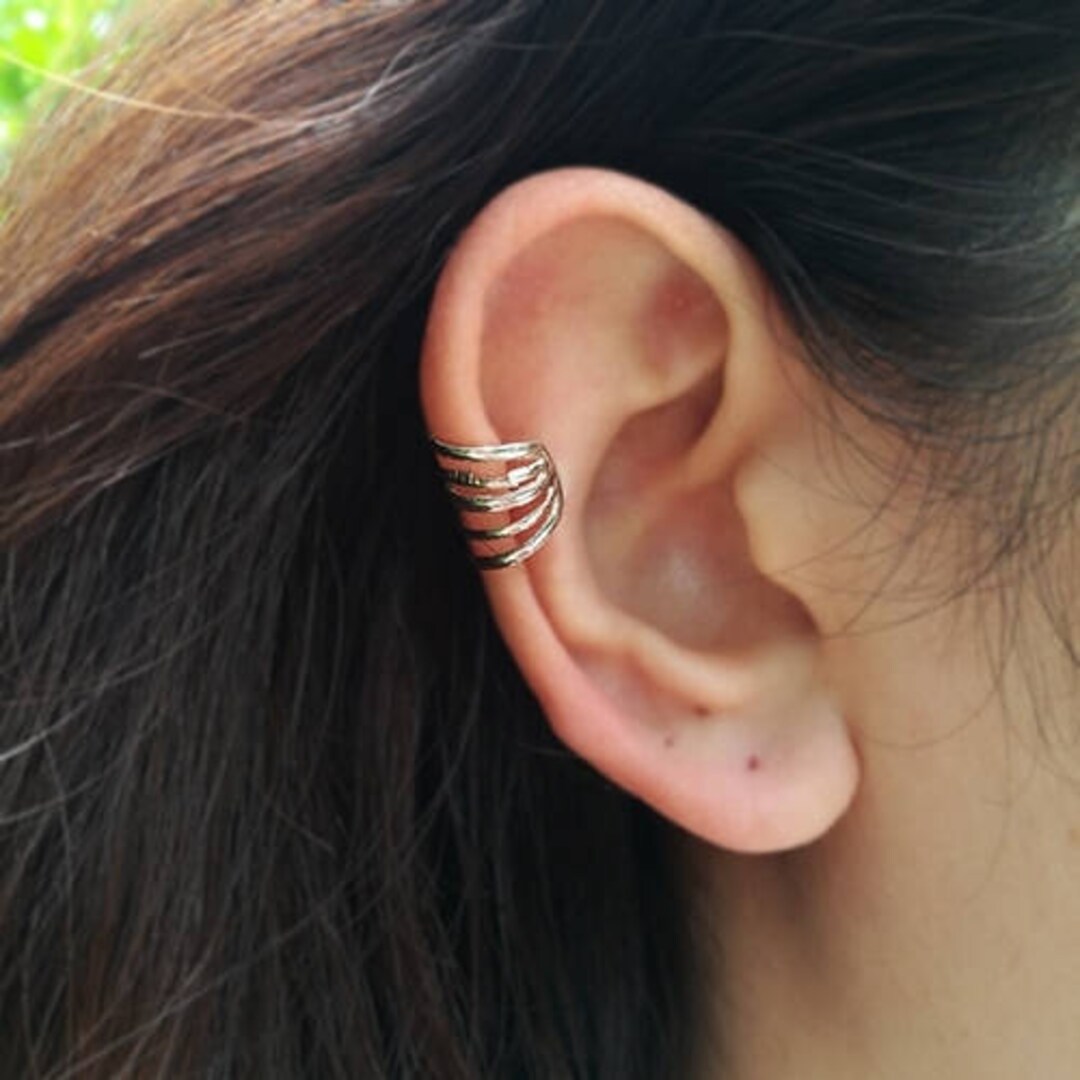 Cartilage Earrings, Piercing,minimal Ear Clip,a Single Ear Cuff,silver ...