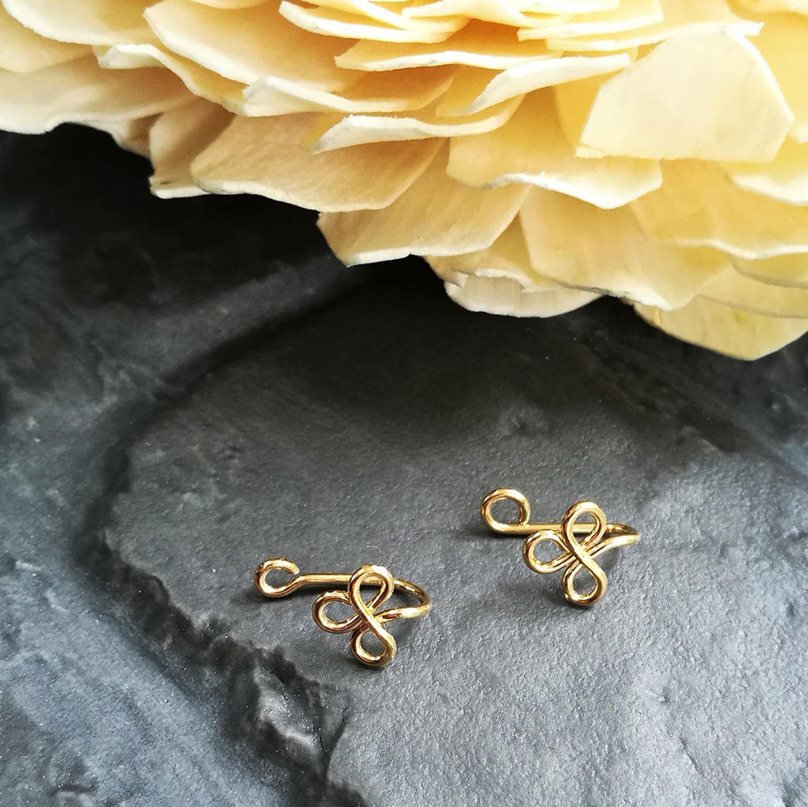 Tragus Earringscartilage Earrings Ear Cuffs No Piercingear | Etsy