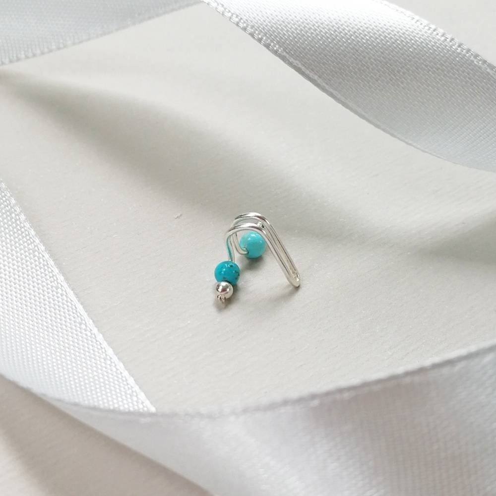 Turquoise Tragus Earring Tragus Jewelry Ear Cuff No | Etsy