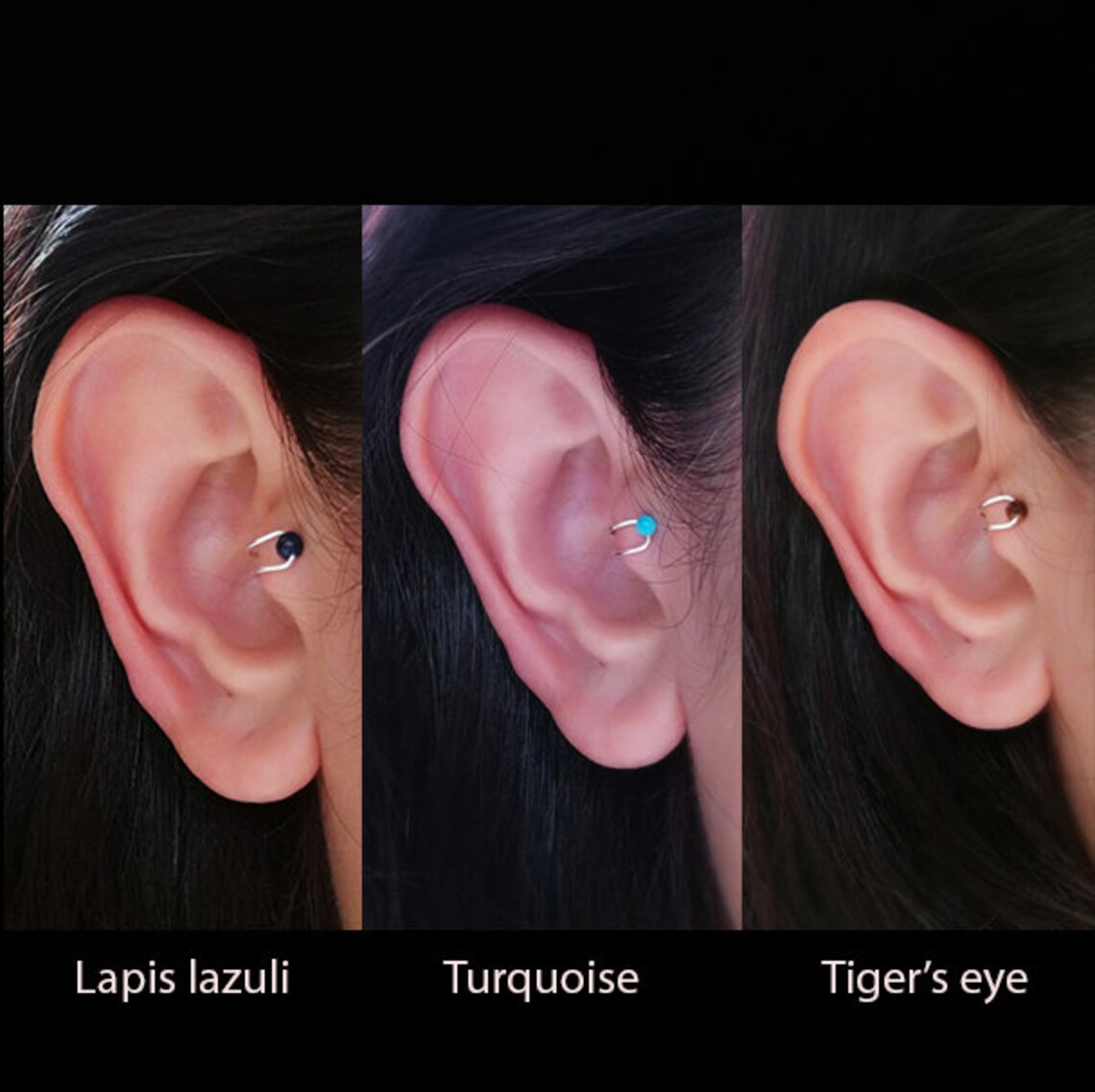 Tragus Earring tragus ear cuff ear cuff no piercing single | Etsy