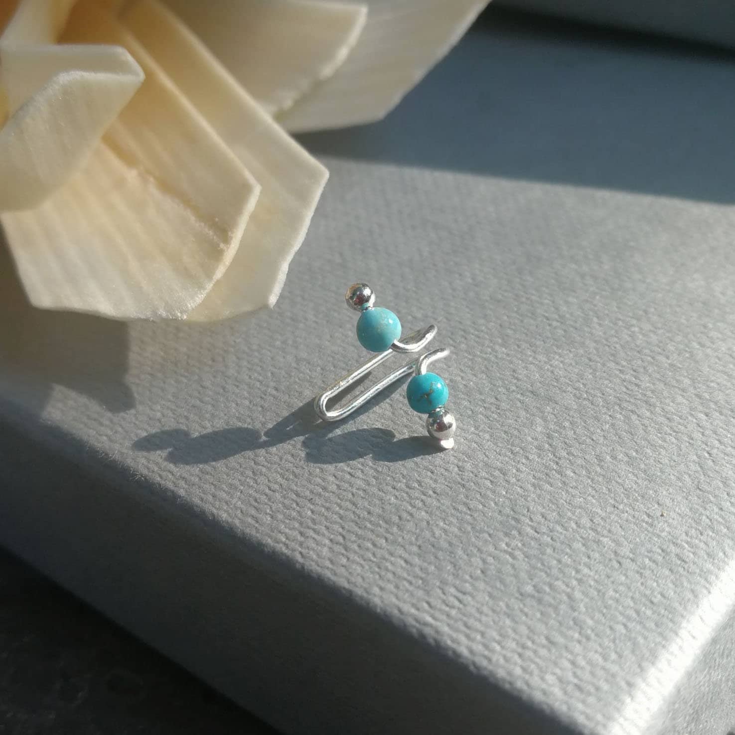 Turquoise Tragus Earring Tragus Jewelry Ear Cuff No | Etsy