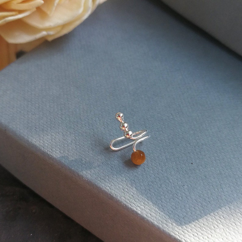 Tiger's Eye Tragus Earring Tragus Jewelry Ear Cuff No - Etsy