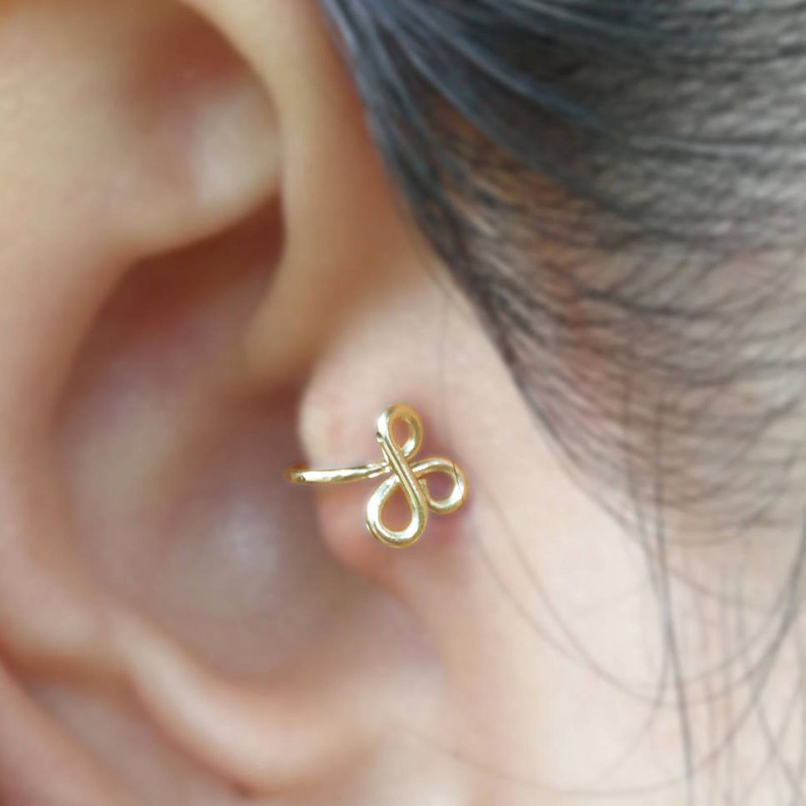 Tragus Earringscartilage Earrings Ear Cuffs No Piercingear | Etsy