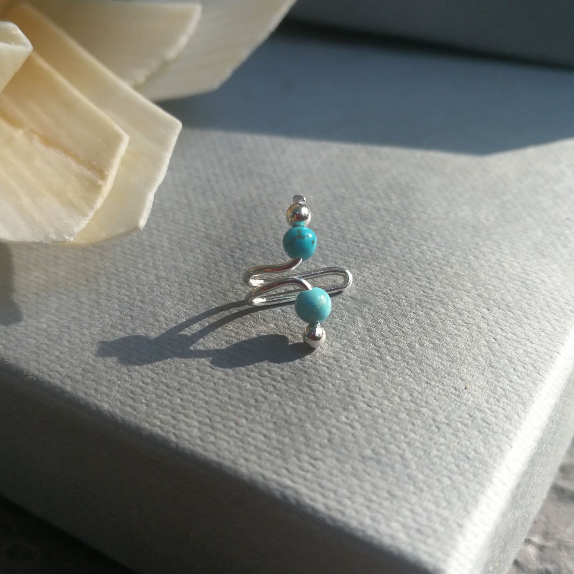 Turquoise Tragus Earring Tragus Jewelry Ear Cuff No | Etsy