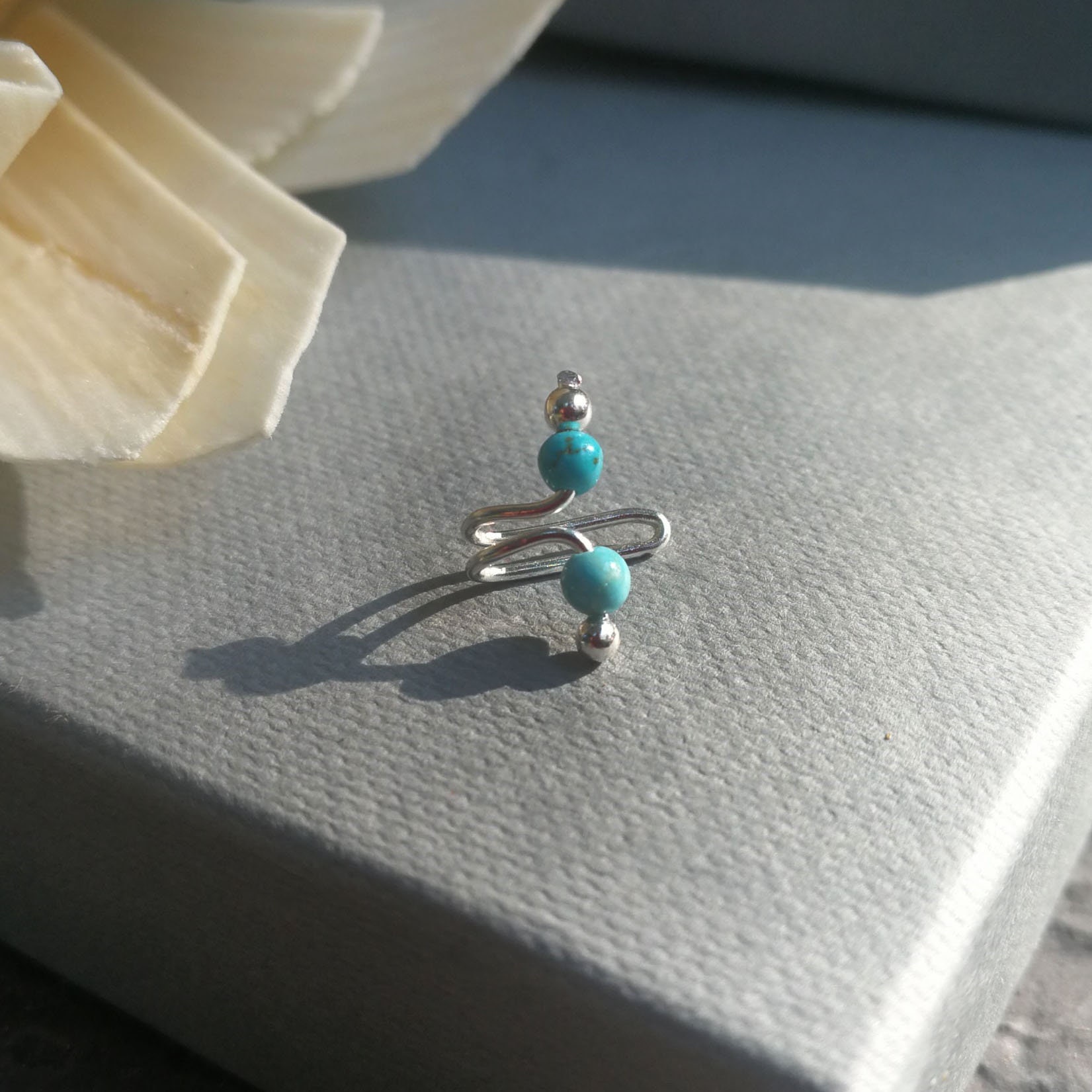 Turquoise Tragus Earring Tragus Jewelry Ear Cuff No | Etsy