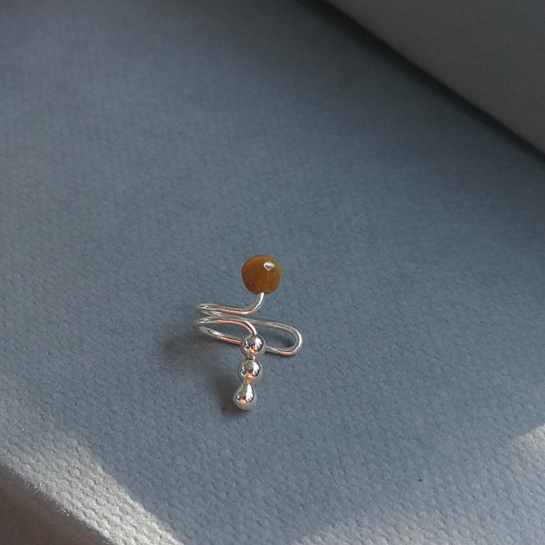 Tiger's Eye Tragus Earring Tragus Jewelry Ear Cuff No - Etsy