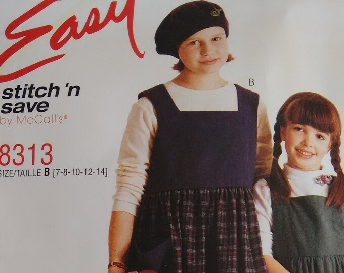 Girls Jumper Pattern Easy Sew Pattern Mccall's Easy Pattern Children's ...