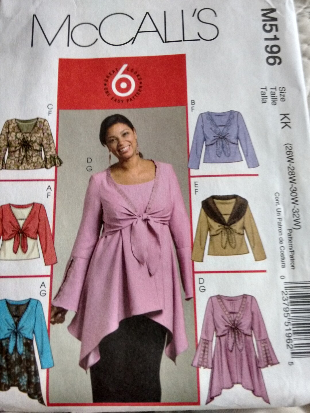 Ladies Top Pattern Ladies Tunic Pattern Ladies Wrap Shirt Ladies XXL Patterns Ladies Plus Size ...