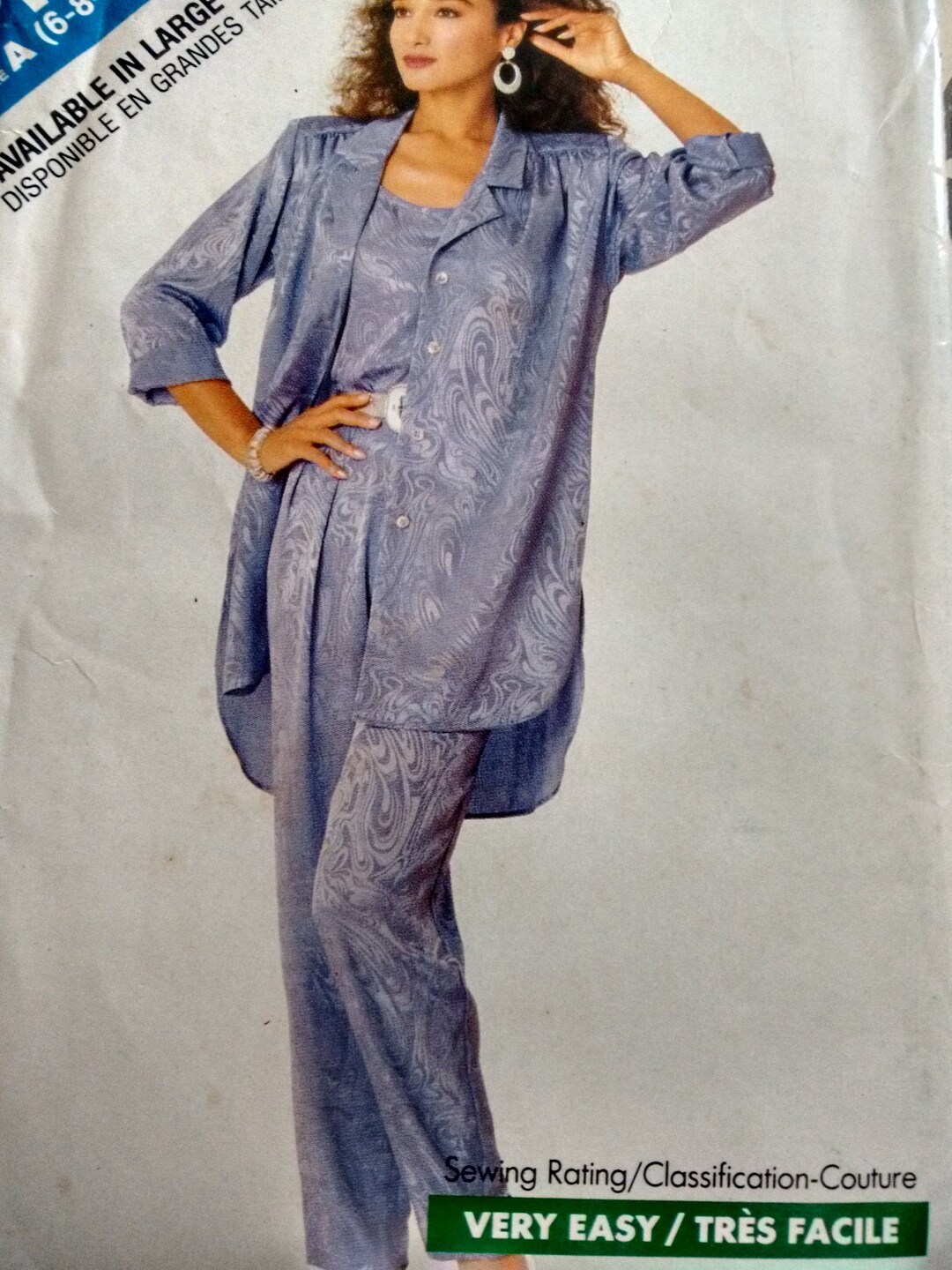 Ladies Pantsuit Pattern Easy Sew Pattern Ladies Tunic Pattern Easy Sew ...