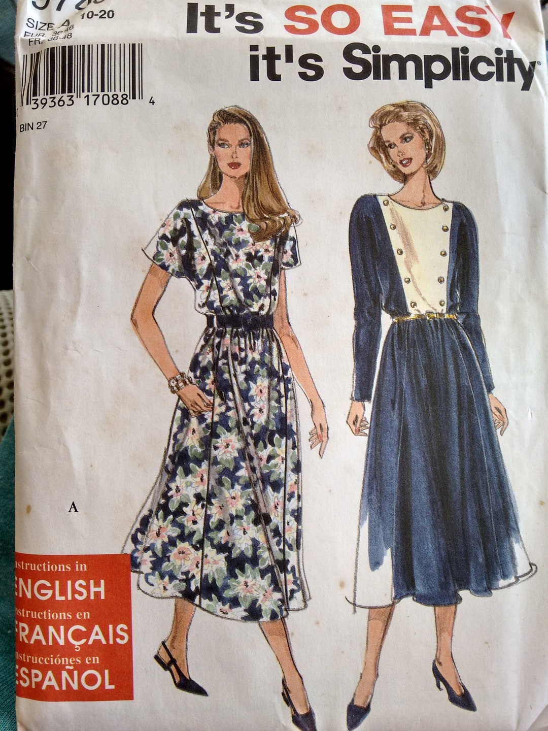 Ladies Dress Patterns Easy Sew Pattern It's so Easy Simplicity Patterns ...
