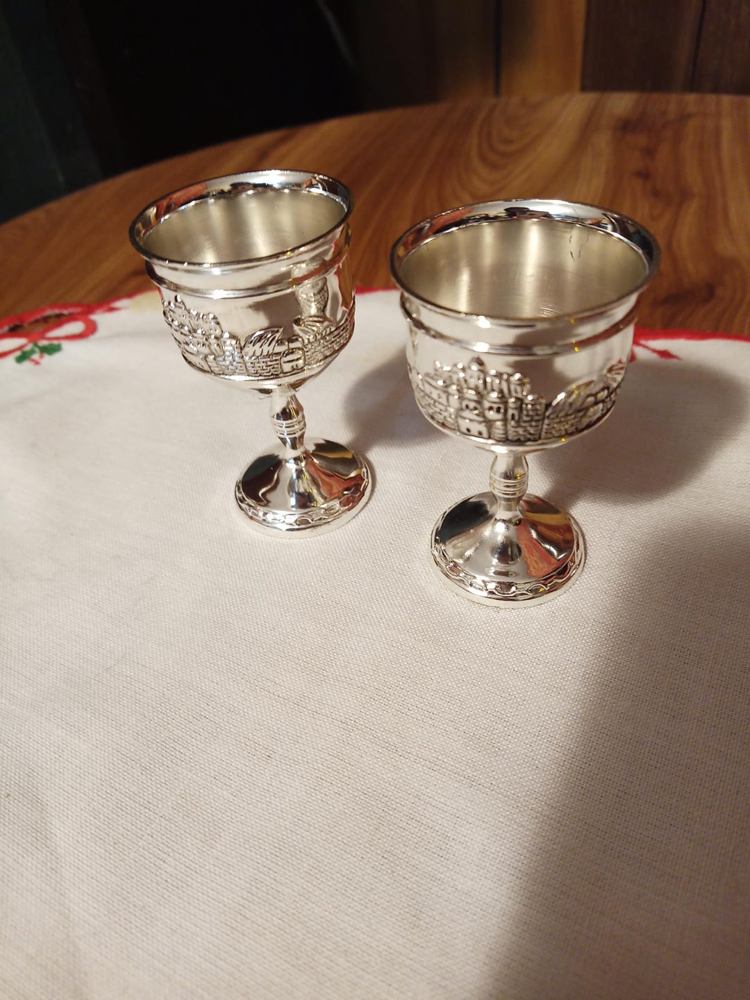 Communion Cups Silver Plated Communion Cup Set Chanukah Gifts Hanukkah ...