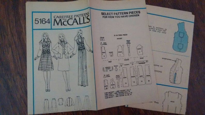 MARLO THOMAS PATTERN Mccalls Sewing Pattern 5164 Misses and - Etsy