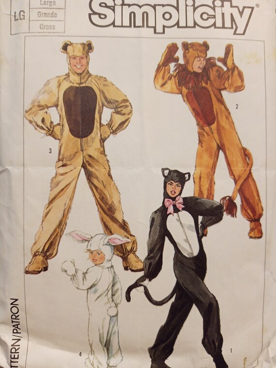 Adult Costume Patterns Teen Costume Patterns Adult Rabbit - Etsy