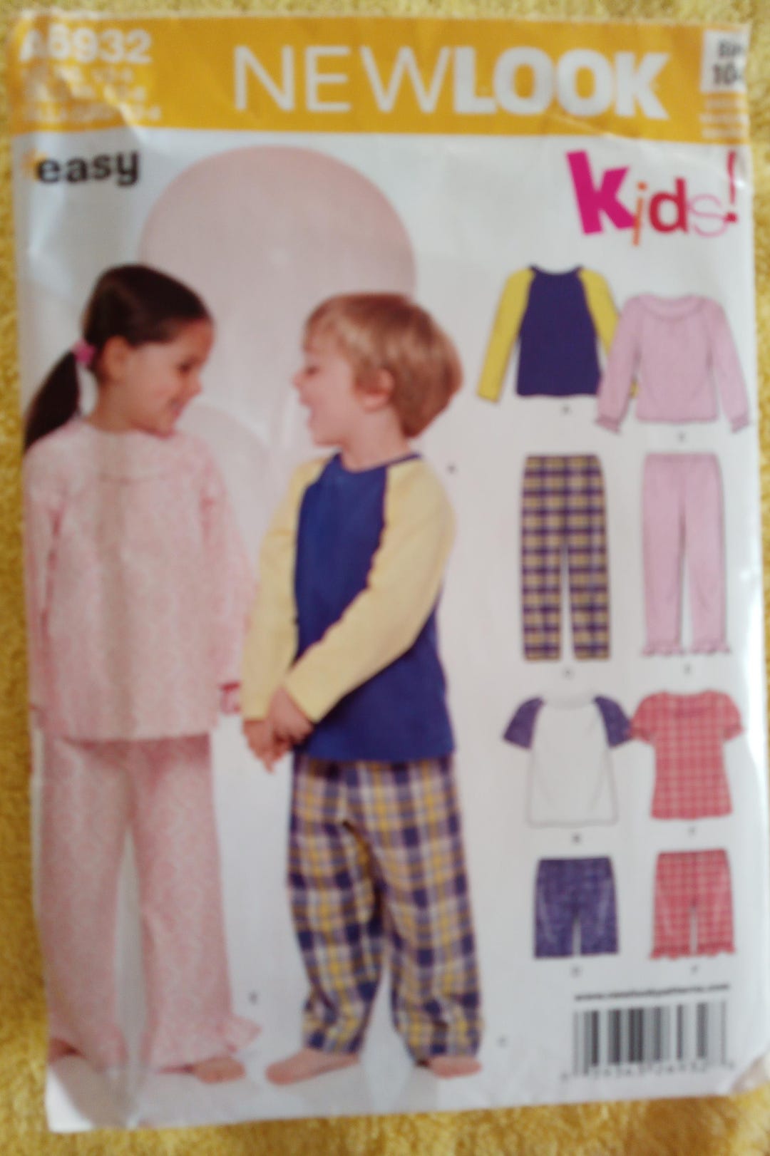 Kids Pajama Pattern Toddler PJ Pattern Childrens Pajama Patterns Girls ...
