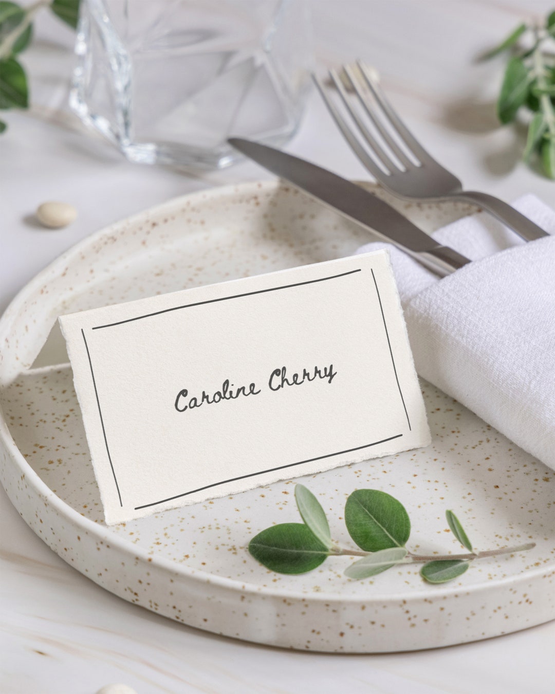 Penny Lane Name Cards - Digital Template | Name Cards Design ...