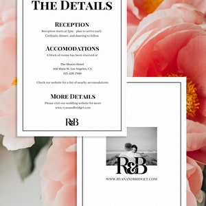 Bridget Invite Package - Digital Templates | Modern Wedding Bundle ...
