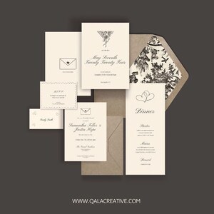Cupid Hand Drawn Dinner Menu - Digital Template | Menu Design ...