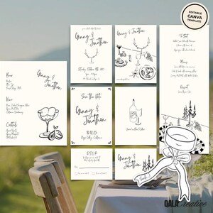 Dinner Table Dinner Menu - Digital Template | Menu Design | Printable ...