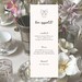 Emma Bow Dinner Menu - Digital Template | Menu Design | Printable Menu ...