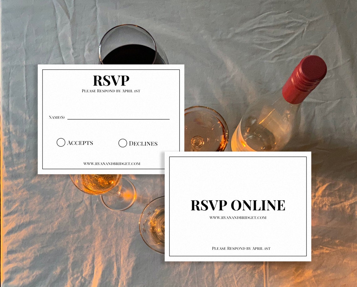 Bridget Invite Package - Digital Templates | Modern Wedding Bundle ...