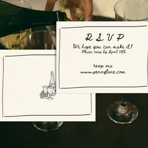 Penny Lane Wedding RSVP Card - Digital Template | RSVP Design ...